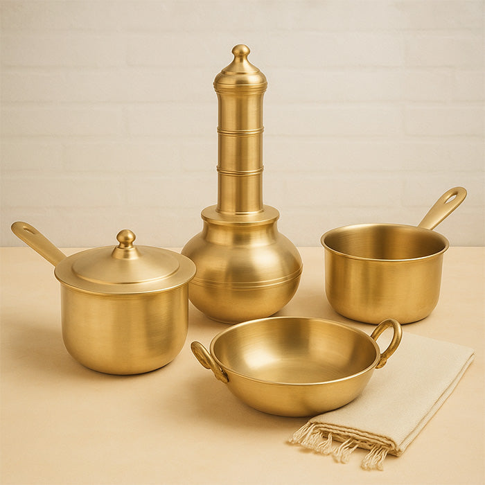 Brass Utensils Collection | Ecocraft India – Traditional & Durable Cookware